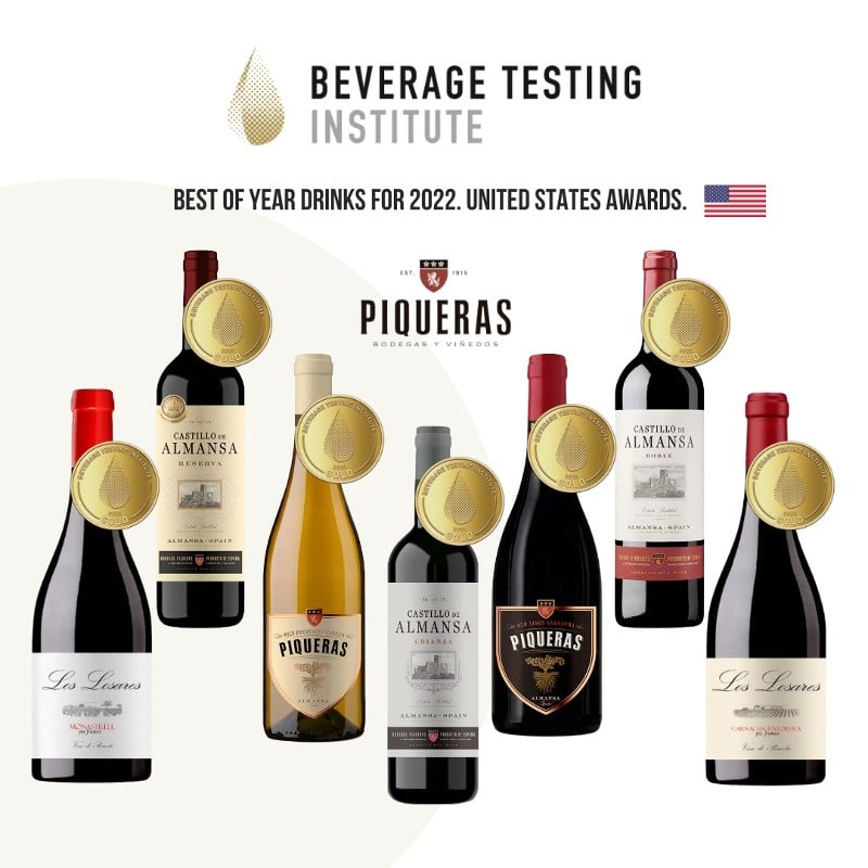 Bodegas Piqueras wins seven gold medals at the Beverage Testing ...